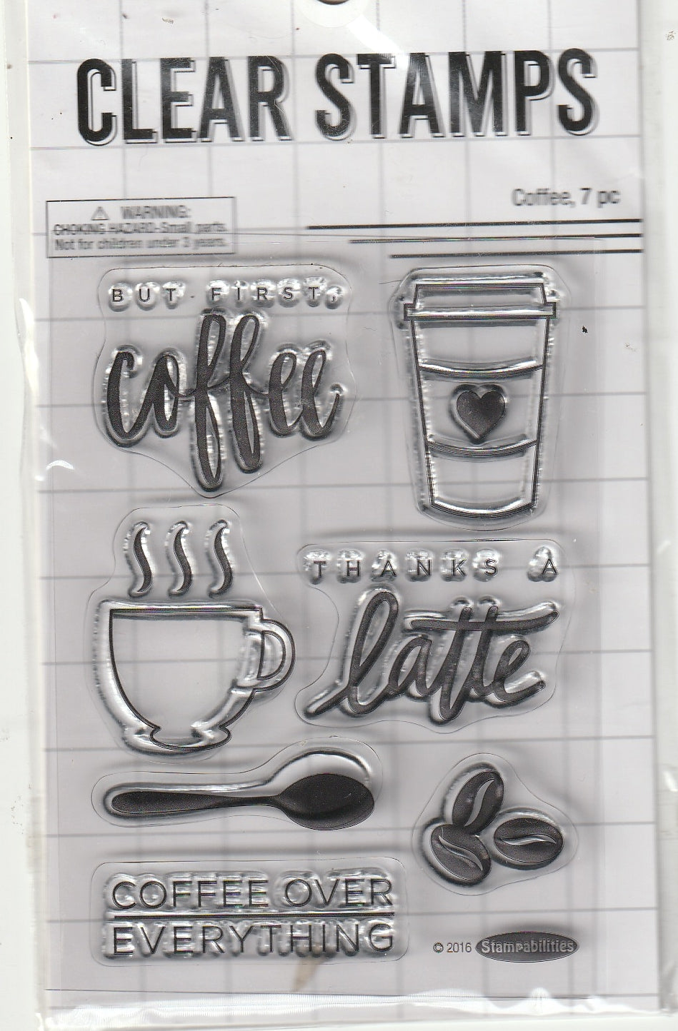 Coffee Themed Clear Stamp Set – Country Croppers