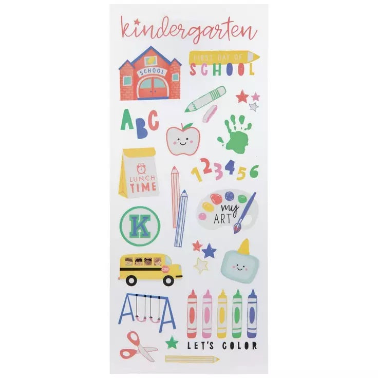 Kindergarten School Grades Large Sticker Sheet – Country Croppers