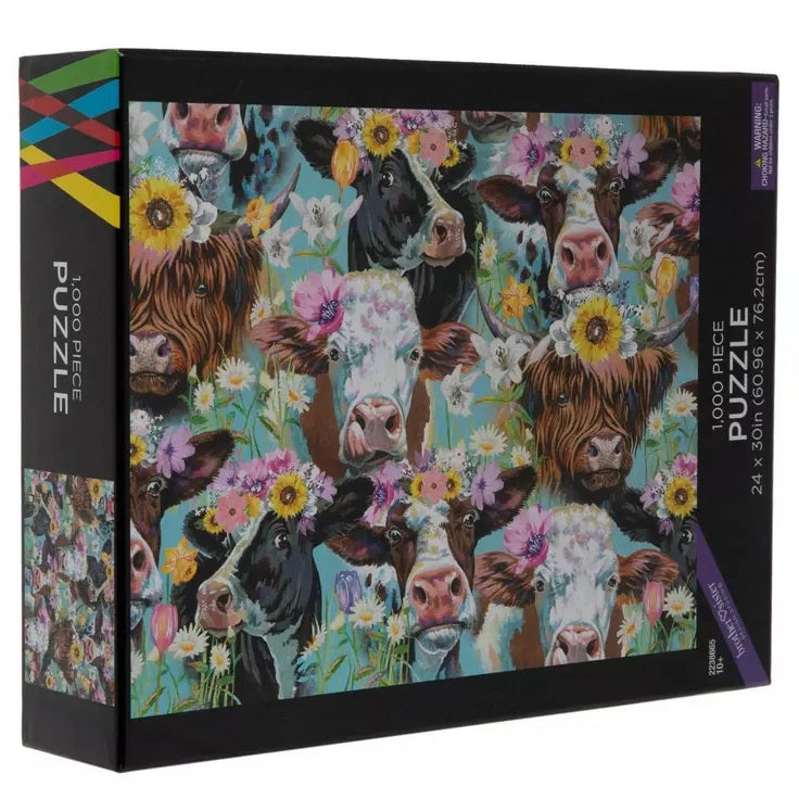 Floral Cows Puzzle - 1,000 Pieces – Country Croppers