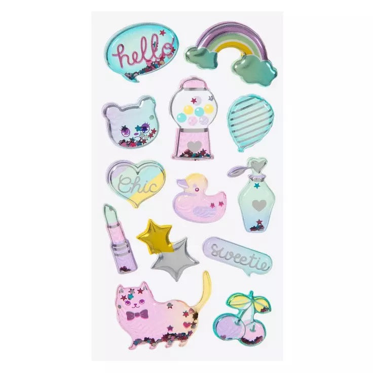 Rainbow Icons Puffy Shaker Stickers – Country Croppers