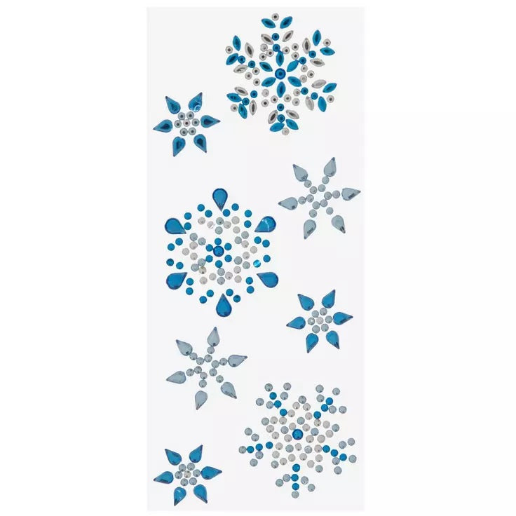 Snowflake Rhinestone Stickers - 8 Pieces – Country Croppers