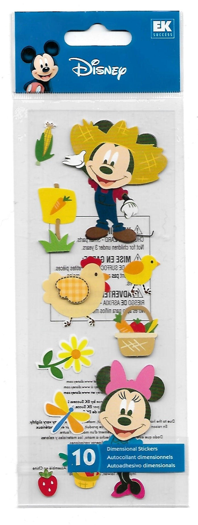 On the Farm Mickey Mouse Disney Dimensional Stickers – Country Croppers