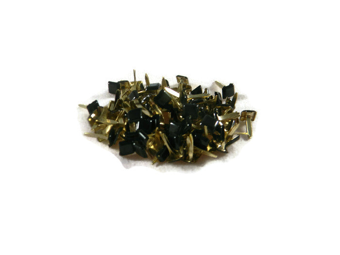 Black Colored Mini Square Brads - Bulk 100ct – Country Croppers