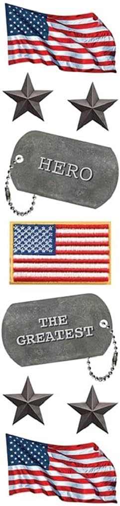 American Hero Dog Tag 3d Stickers Set – Country Croppers