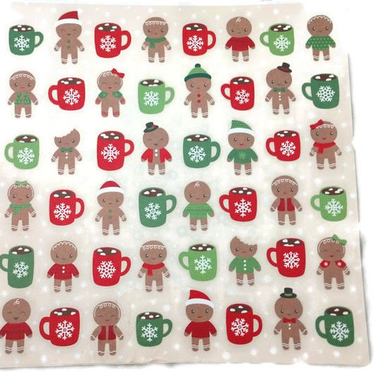 Christmas Gingerbread & Hot Cocoa 12x12 Scrapbook Paper - 4 Sheets Set ...