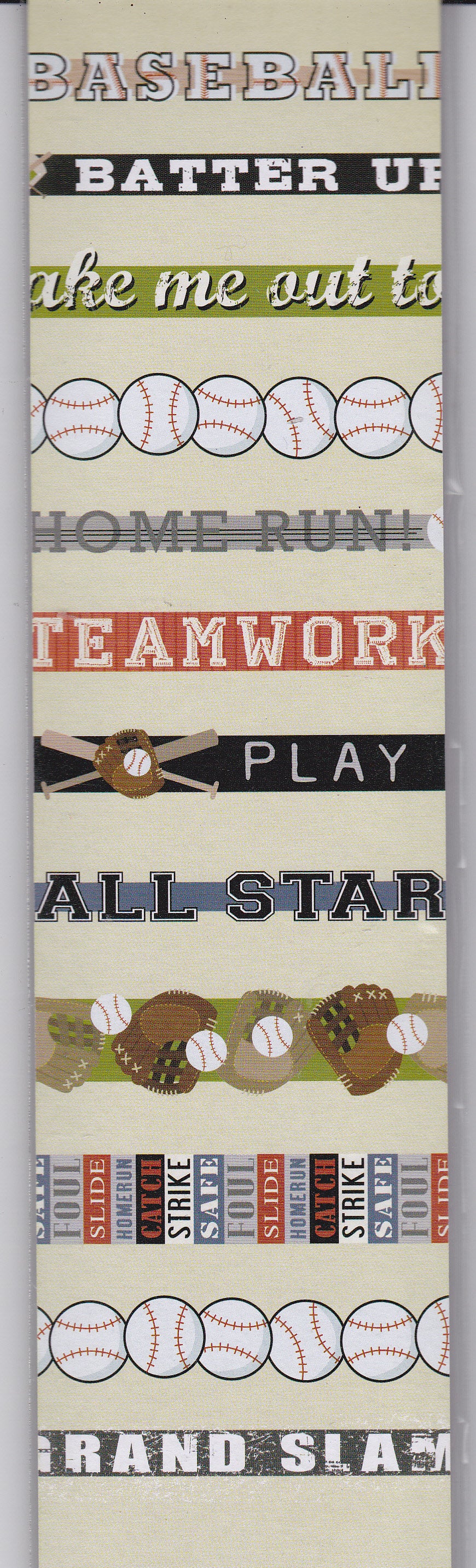 Baseball Border Die Cut Stickers - 24pcs – Country Croppers