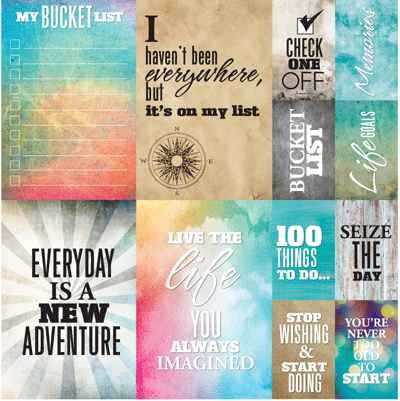 Bucket List Poster Stickers 12"X12" – Country Croppers