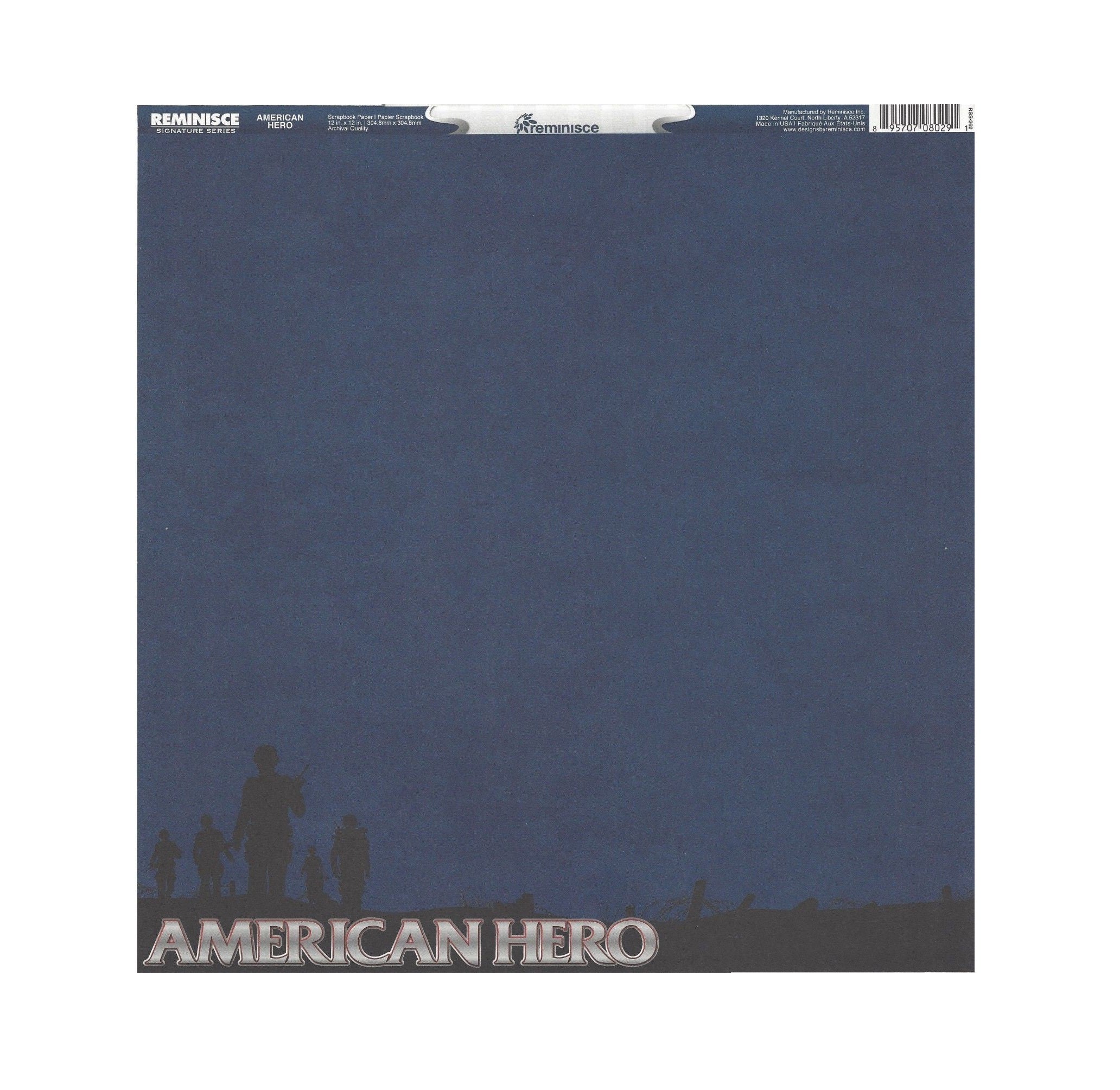American Hero 12x12 Scrapbooking Paper - by Reminisce – Country Croppers