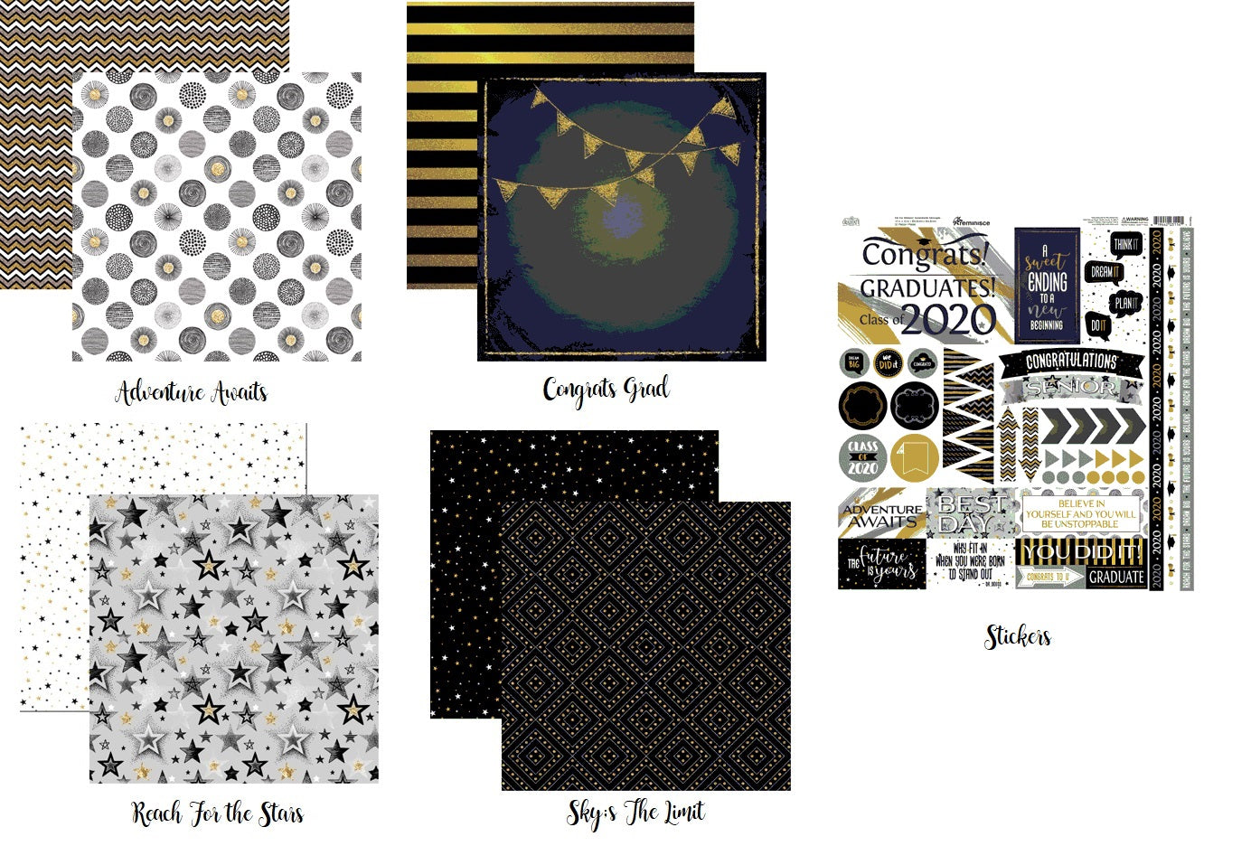 The Graduate 2020 12X12 Scrapbook Paper Assortment Set – Country Croppers