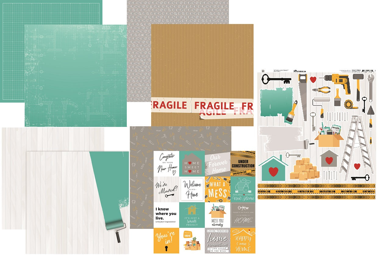 The Home Edition 12X12 Scrapbook Papers and Stickers Set – Country Croppers