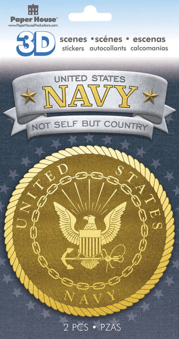 United States Navy Emblem 3D Sticker – Country Croppers