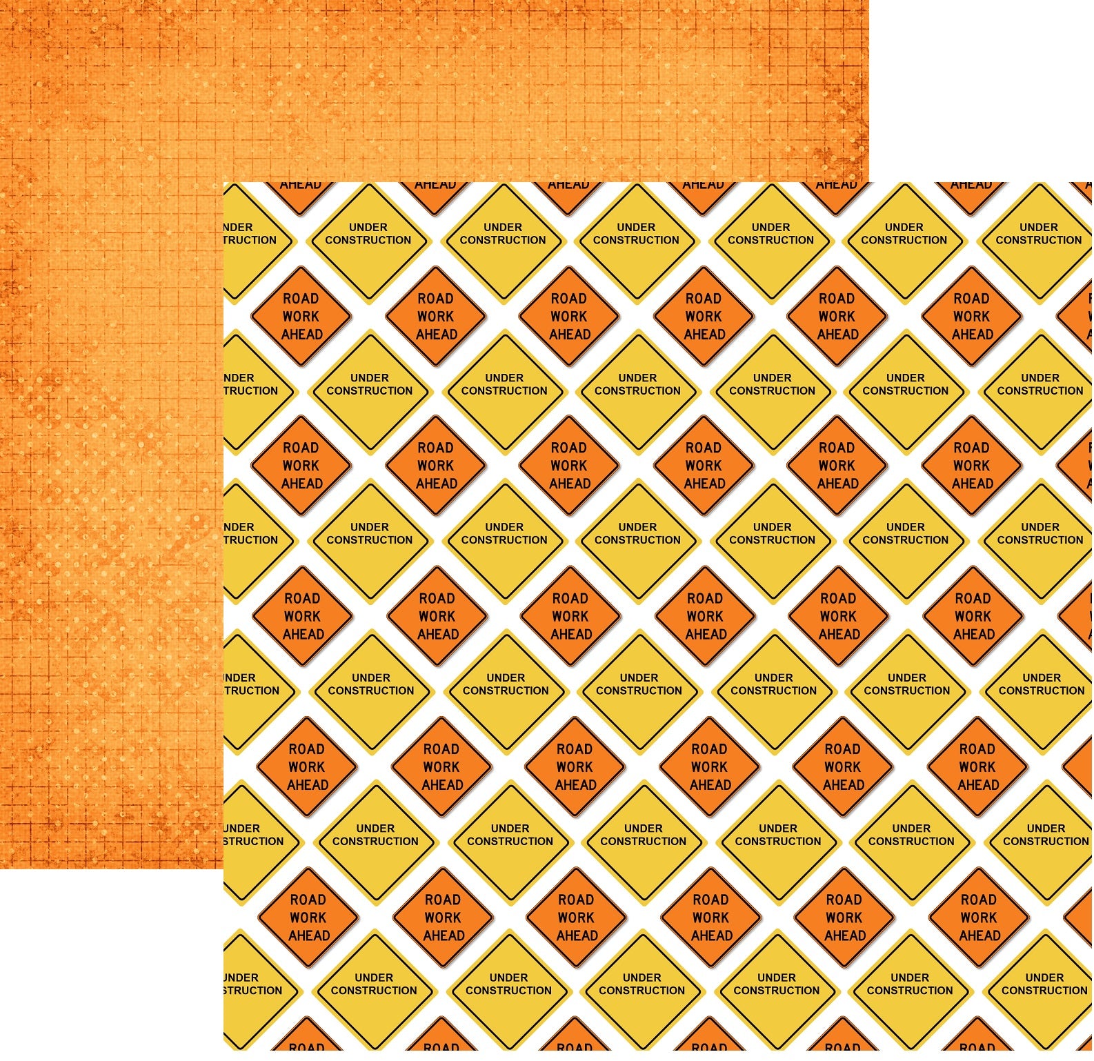 Orange Scrapbooking Paper