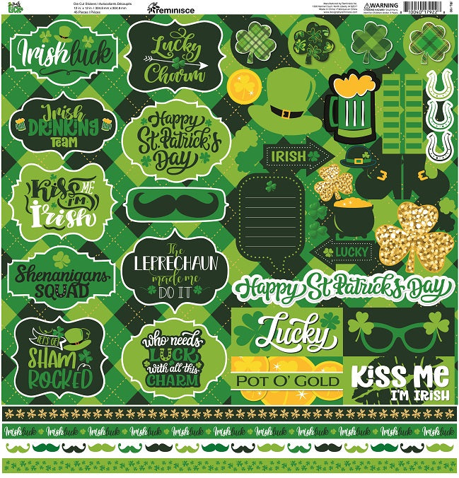 Irish Luck Stickers 12x12 Sheet – Country Croppers
