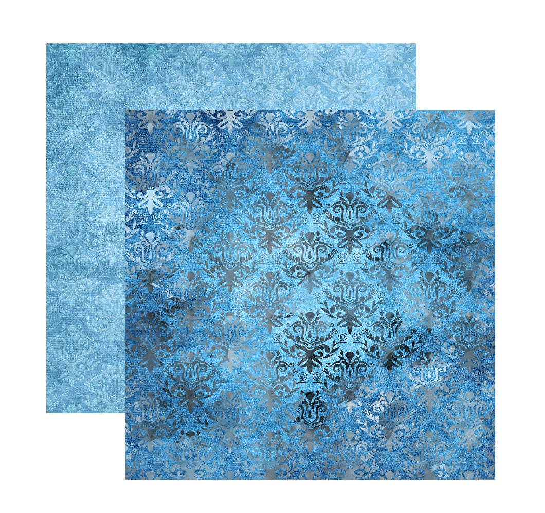 Mansion Damask Color #1 12x12 Scrapbook Papers – Country Croppers