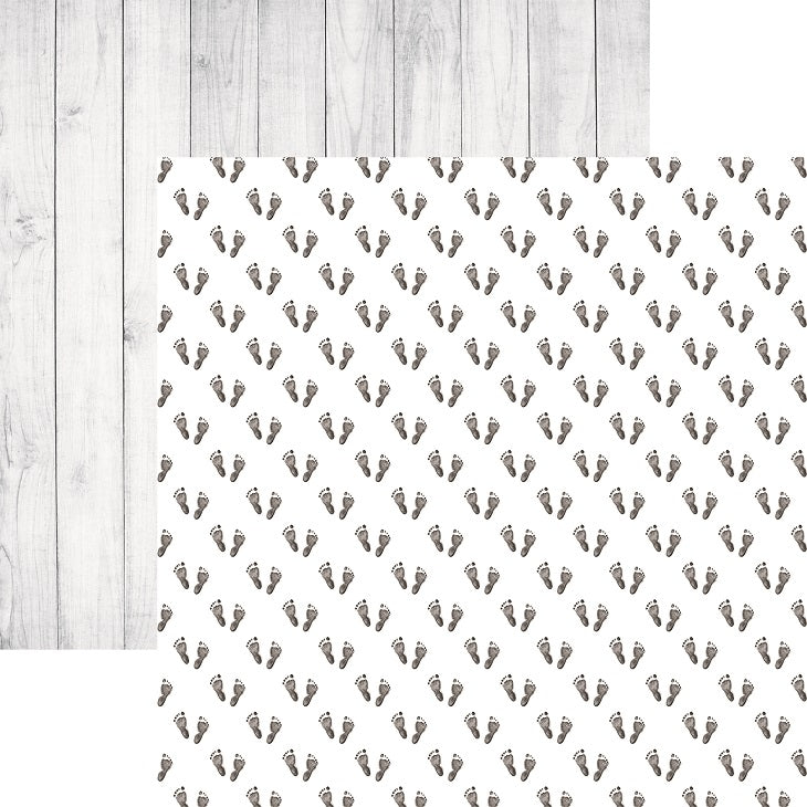 Footprints - Hello World 12X12 Scrapbook Papers – Country Croppers