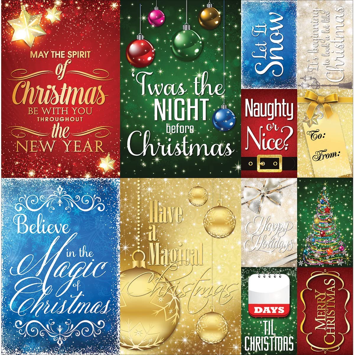 Magical Christmas 12x12 Poster Stickers by Reminisce – Country Croppers