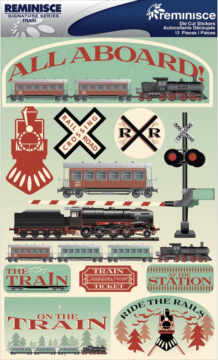 Train Signature 3d Stickers by Reminisce – Country Croppers