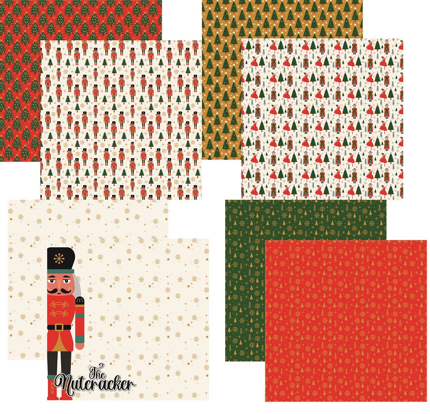 The Nutcracker Scrapbook Paper Assortment Set - 4 Sheets 12X12 ...