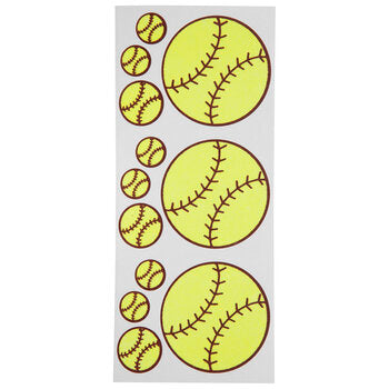 Glitter Sticker Sheet - SOFTBALL STICKERS – Country Croppers