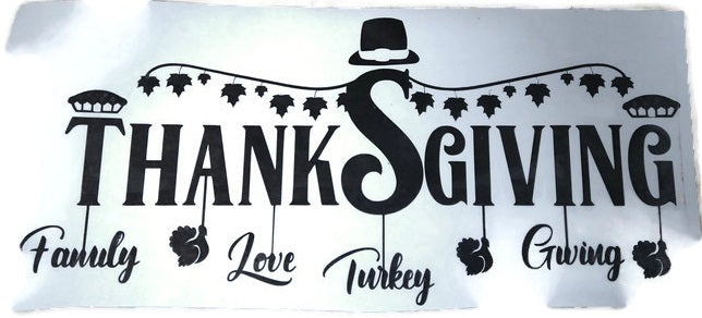 Thanksgiving Sticker Decal 12 Inch – Country Croppers