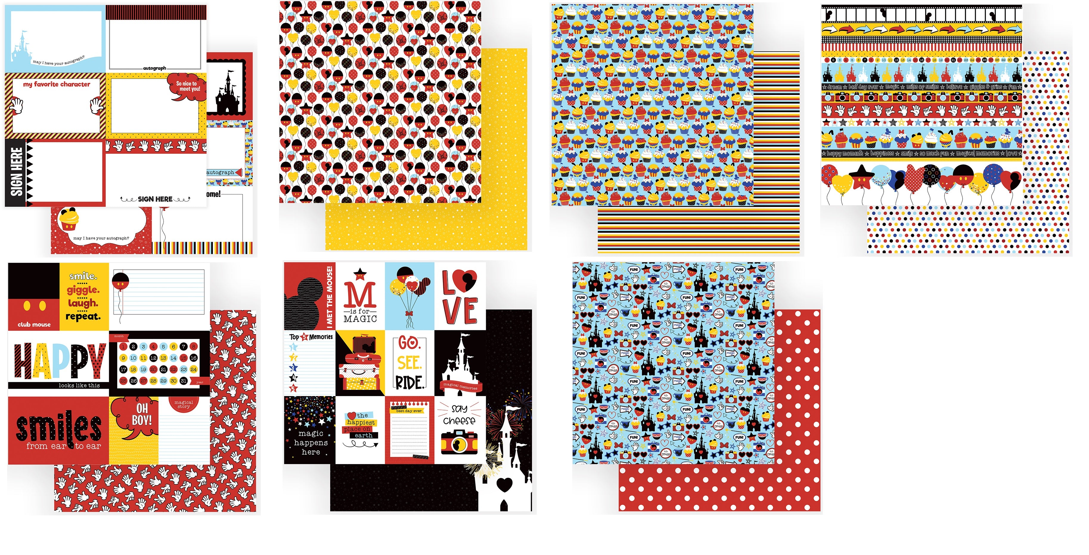 Another Day At the Park 12x12 Scrapbook Papers Set of 7 Sheets ...