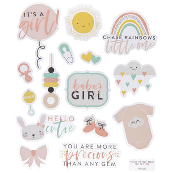 Chase Rainbows Little One - Baby Girl Stickers 2 Sheets – Country Croppers