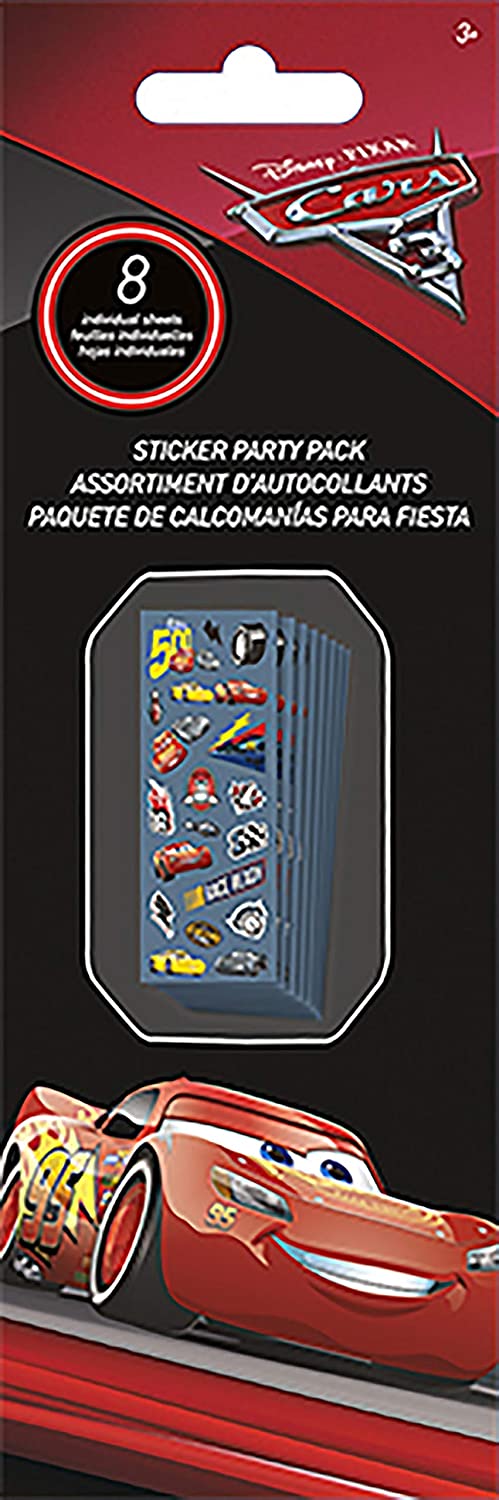 Cars 3 Stickers Party Pack 8 Sheets – Country Croppers