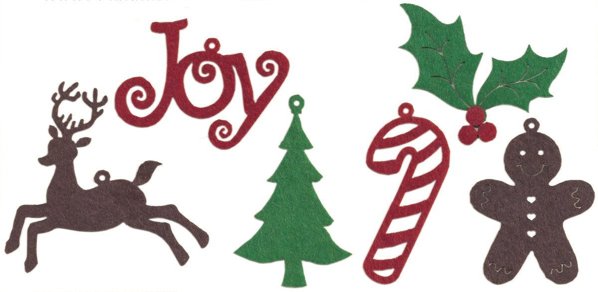 Felt Shape Assortment 30/Pkg-Christmas – Country Croppers