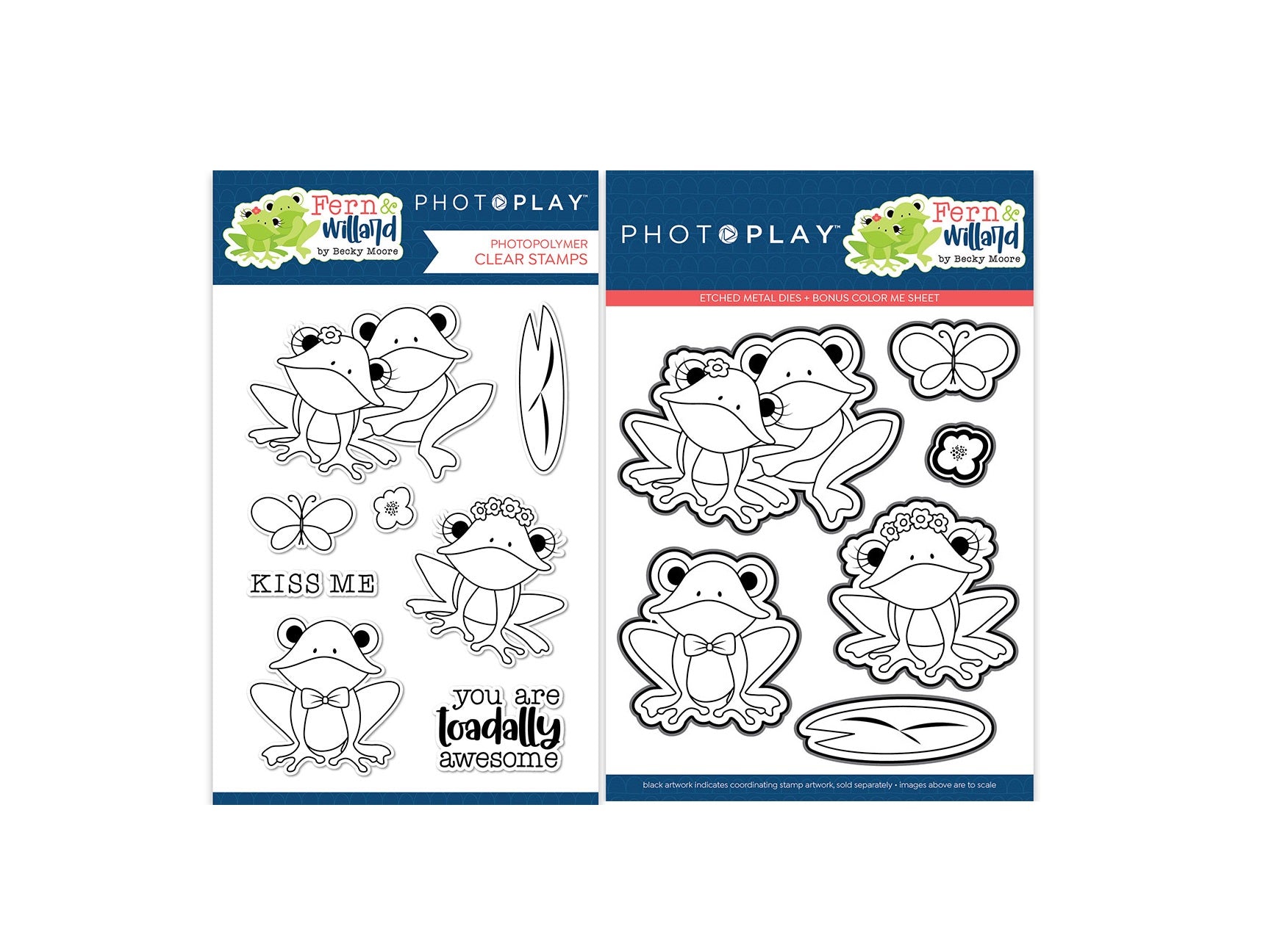 Fern and Willard Frog Stamps and Dies by Photo Play – Country Croppers
