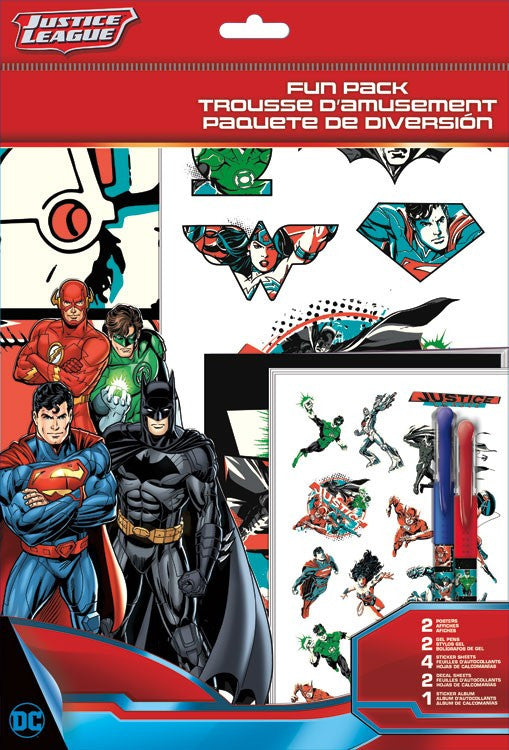 Fun Packs Stickers - DC Comics - Justice League Toys Decals – Country ...