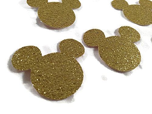 Gold Glitter Mickey Mouse Head Die Cuts – Country Croppers