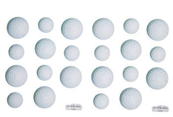 Golf Ball Stickers Set - 2 Sheets – Country Croppers