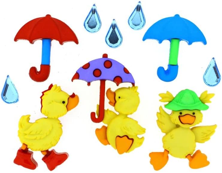 Puddle Jumpers Rainy Day Duck Buttons – Country Croppers