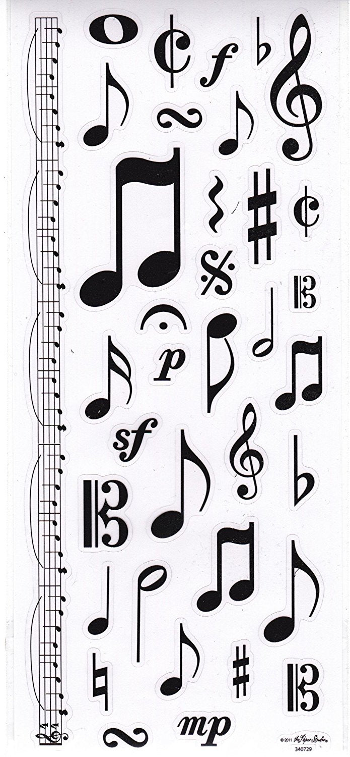 Large Music Notes Stickers – Country Croppers