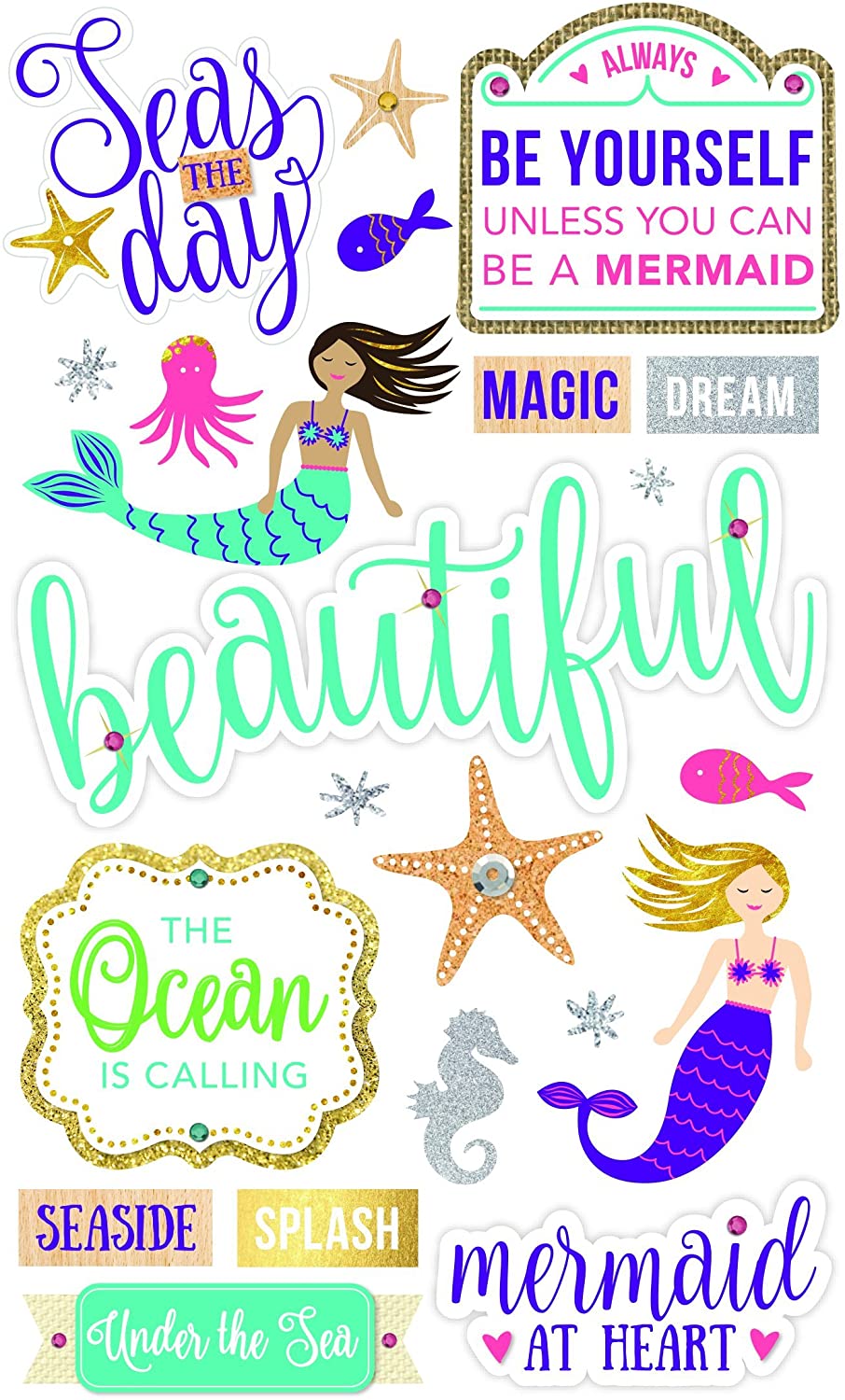 Momenta Mermaids Mixed Media Stickers – Country Croppers