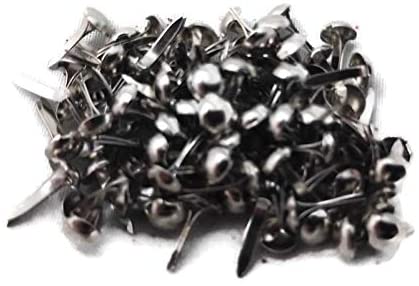 Metallic Silver Mini Round Brads Bulk 100ct – Country Croppers