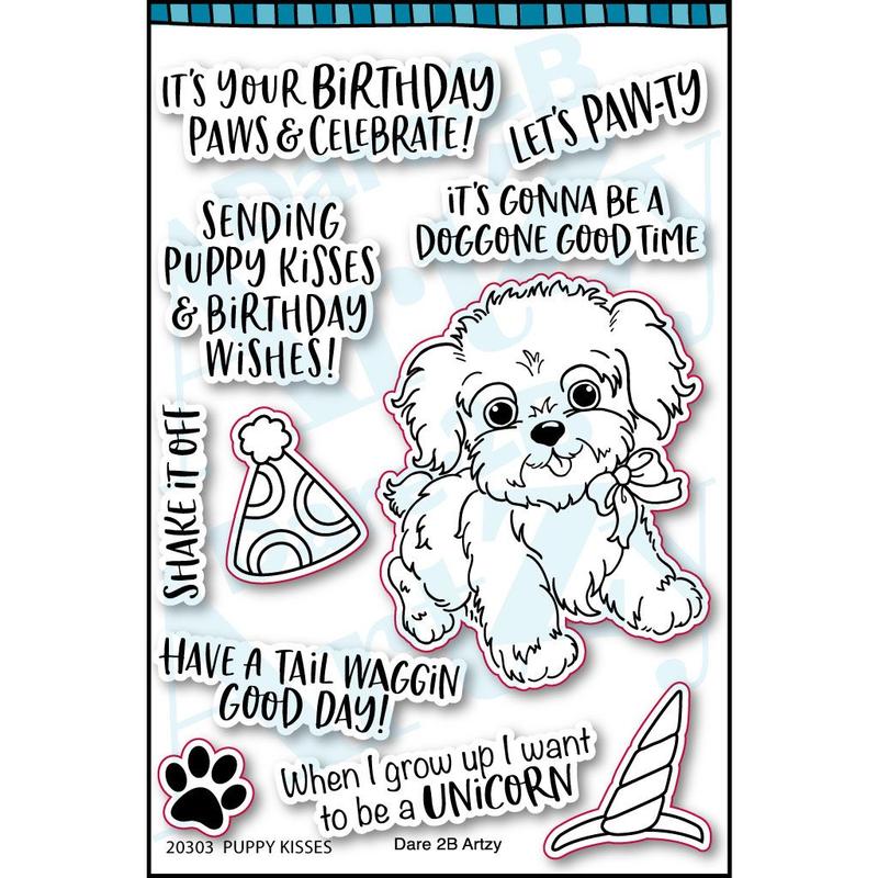 Puppy Kisses Scrapbook Stamps by Dare2BArtzy – Country Croppers
