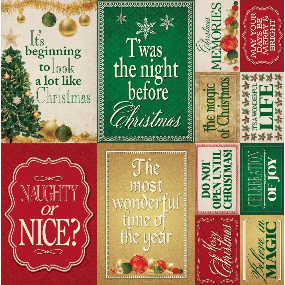 A Christmas Story, 12x12 Poster Stickers by Reminisce – Country Croppers