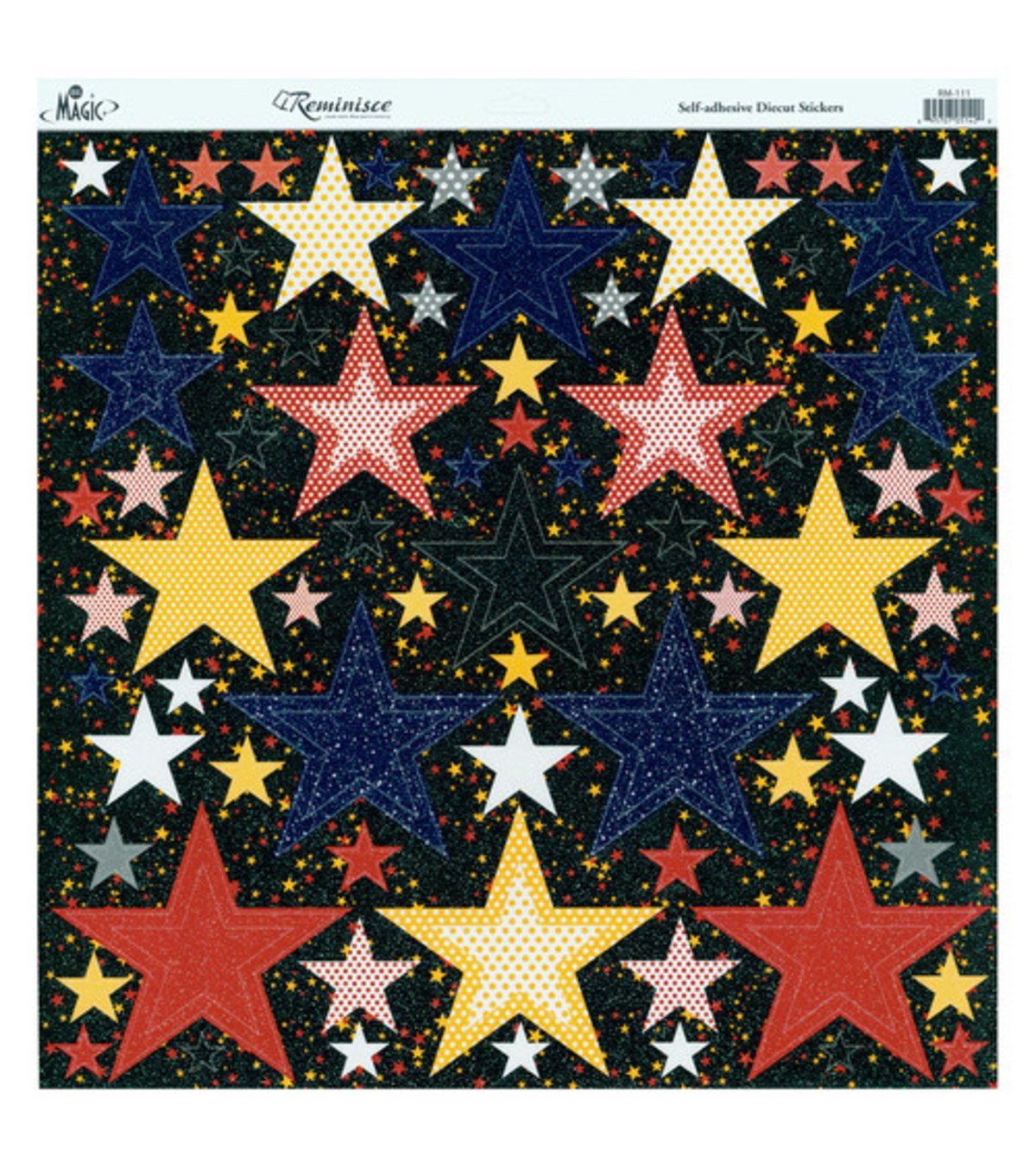 Real Magic Glitter Nested Star Stickers 12 x 12 by Reminisce – Country ...