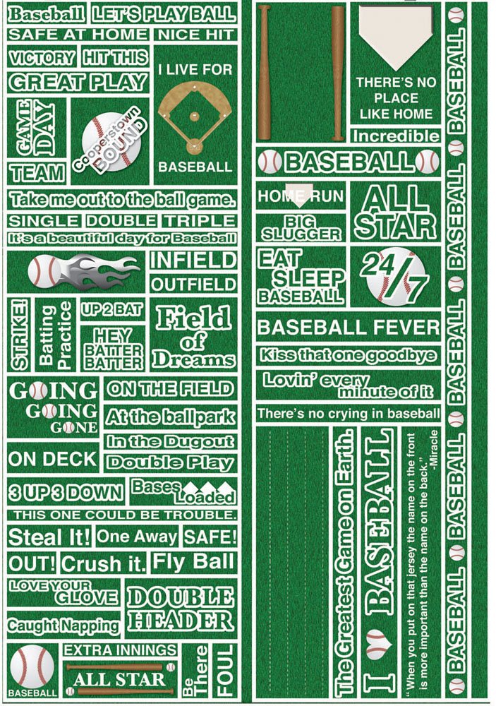 Real Sports Baseball Quote Stickers by Reminisce – Country Croppers
