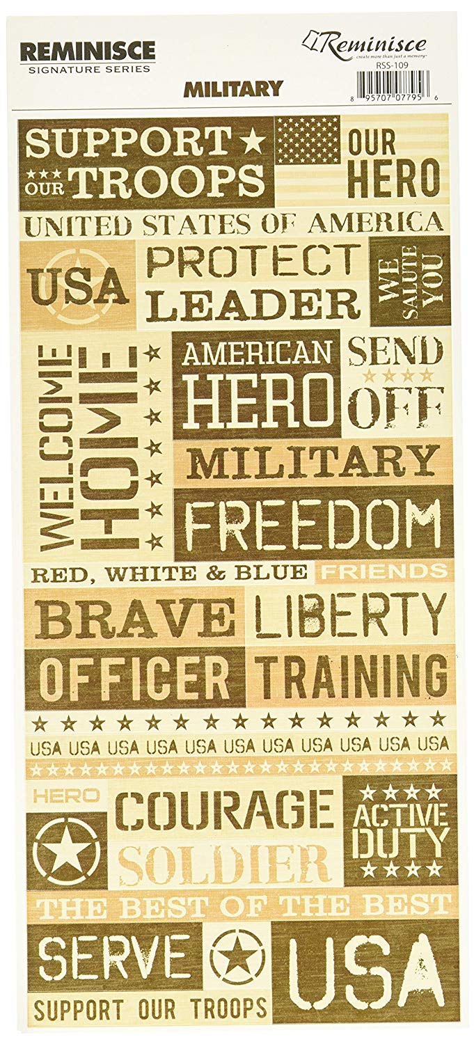 Signature Series Military Stickers-Military Quote by Reminisce ...