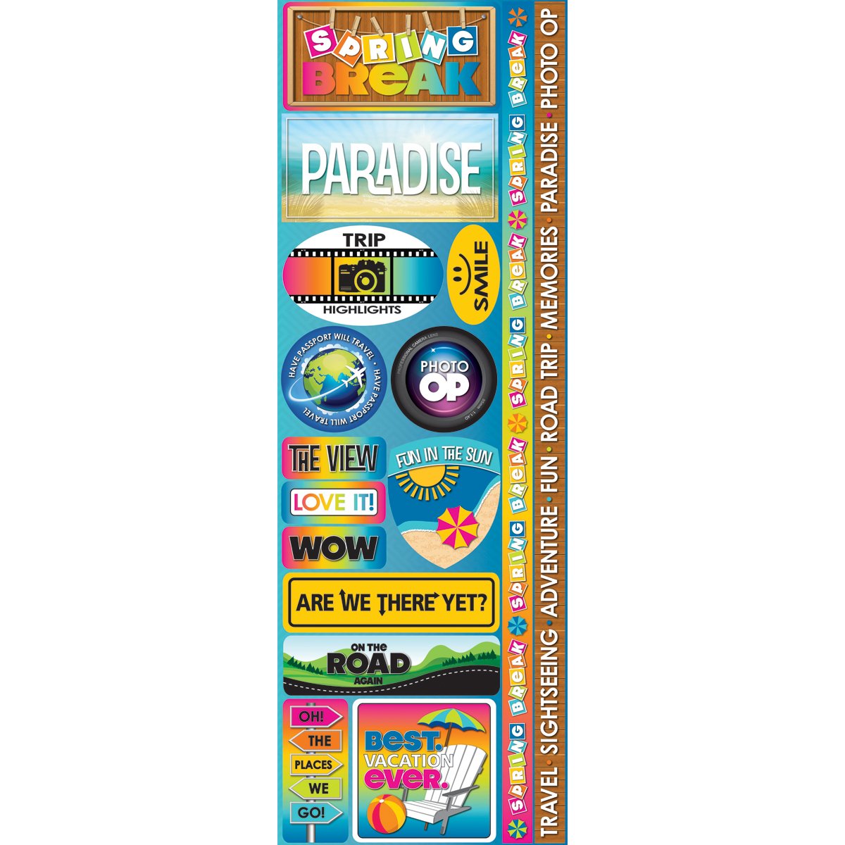 Spring Break Cardstock Stickers by Reminisce – Country Croppers