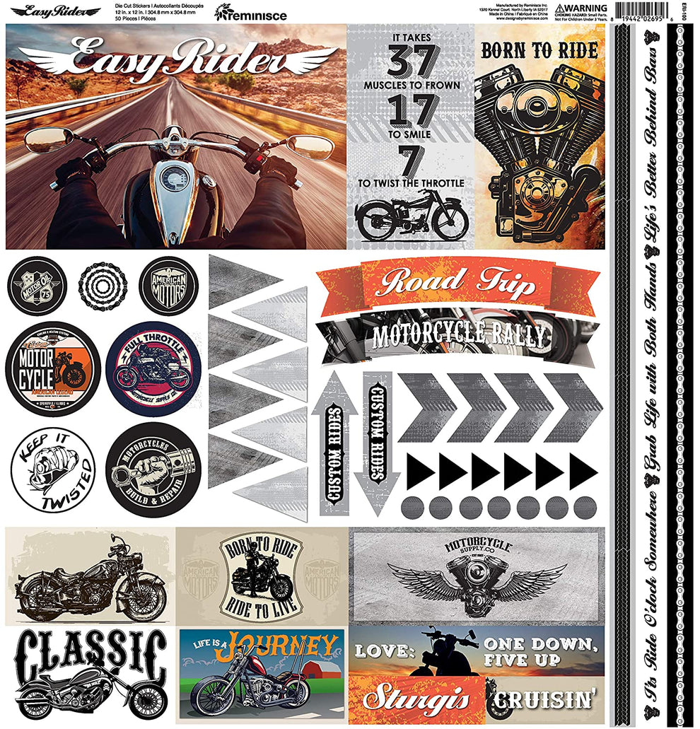 Easy Rider Motorcycle Stickers by Reminisce – Country Croppers
