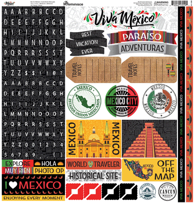Mexico 12x12 Stickers by Reminisce – Country Croppers