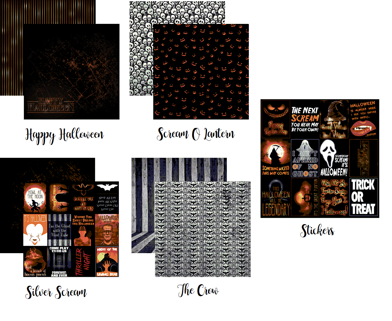 The Silver Scream 12x12 Scrapbook Papers and Stickers Set – Country ...