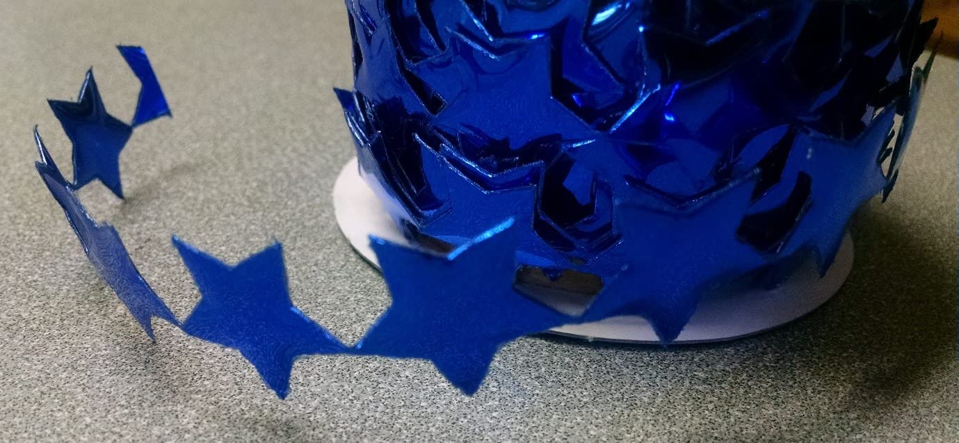 Metallic Blue Star Puffy Shape Ribbon – Country Croppers