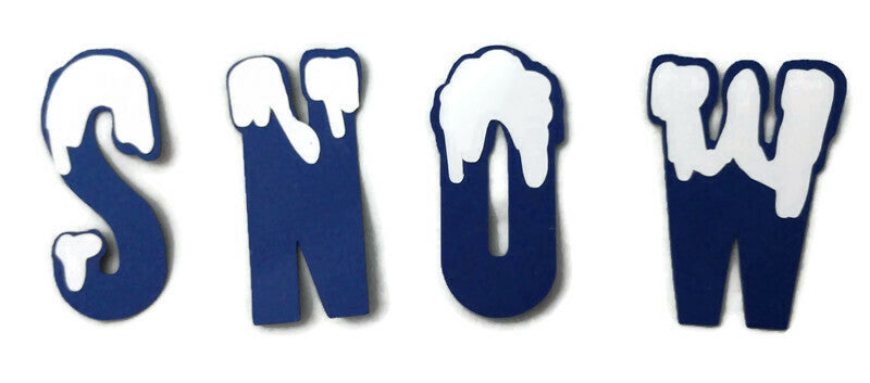 Snow Letters Die Cut Paper Piecing Title Set – Country Croppers