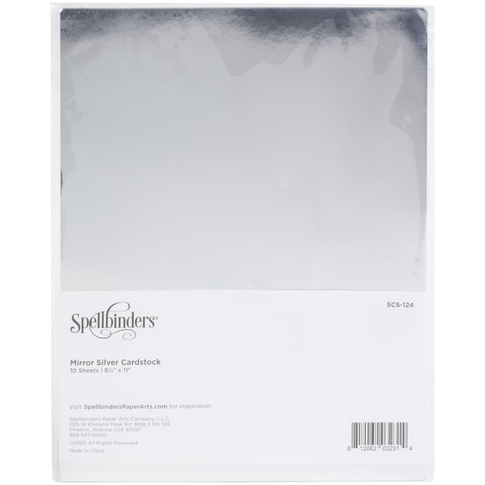 Silver Mirror Board Cardstock 8.5x11 - 10 Sheets – Country Croppers