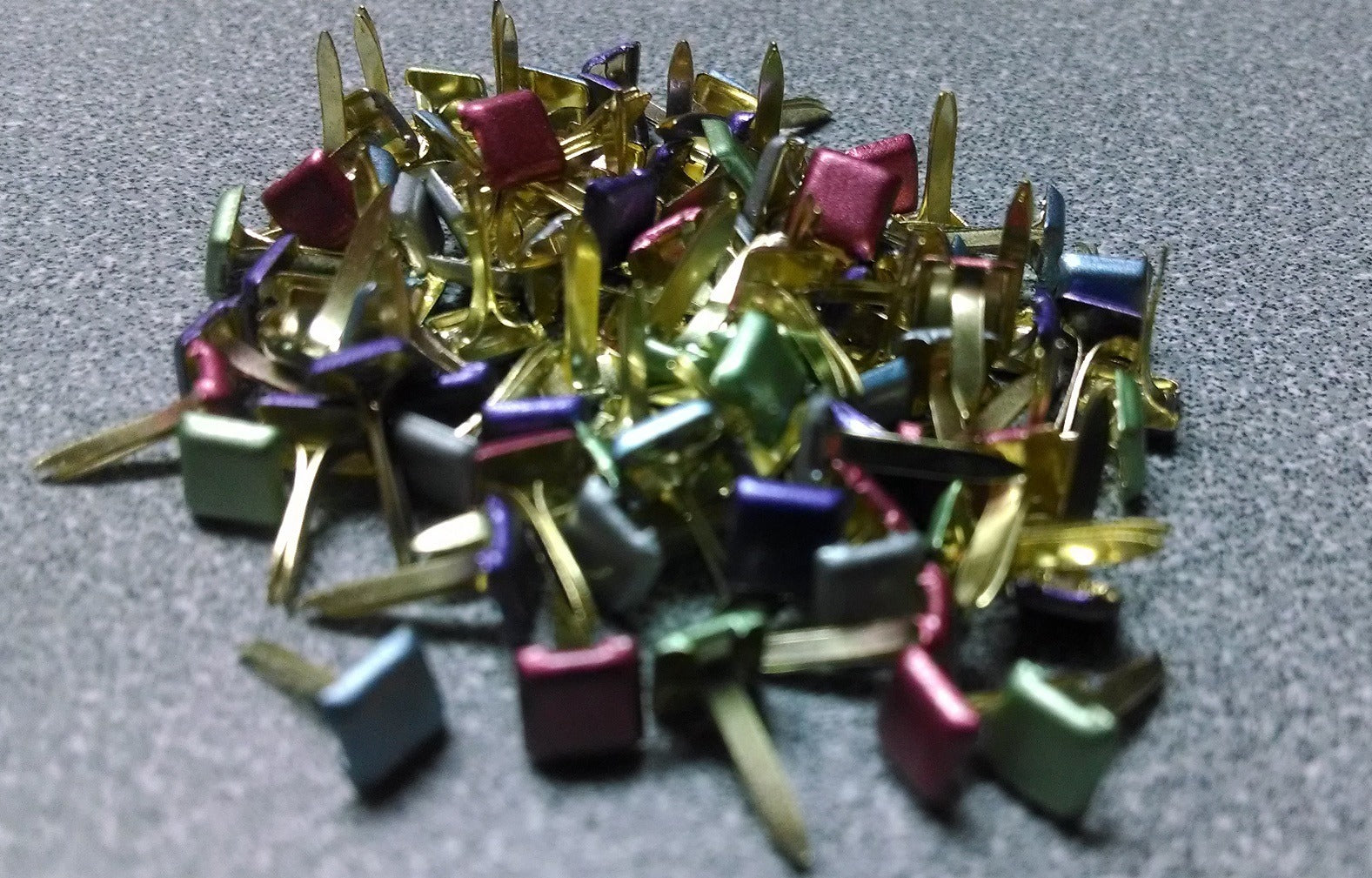 Pearl Colored Mini Square Brads - BULK 100ct – Country Croppers