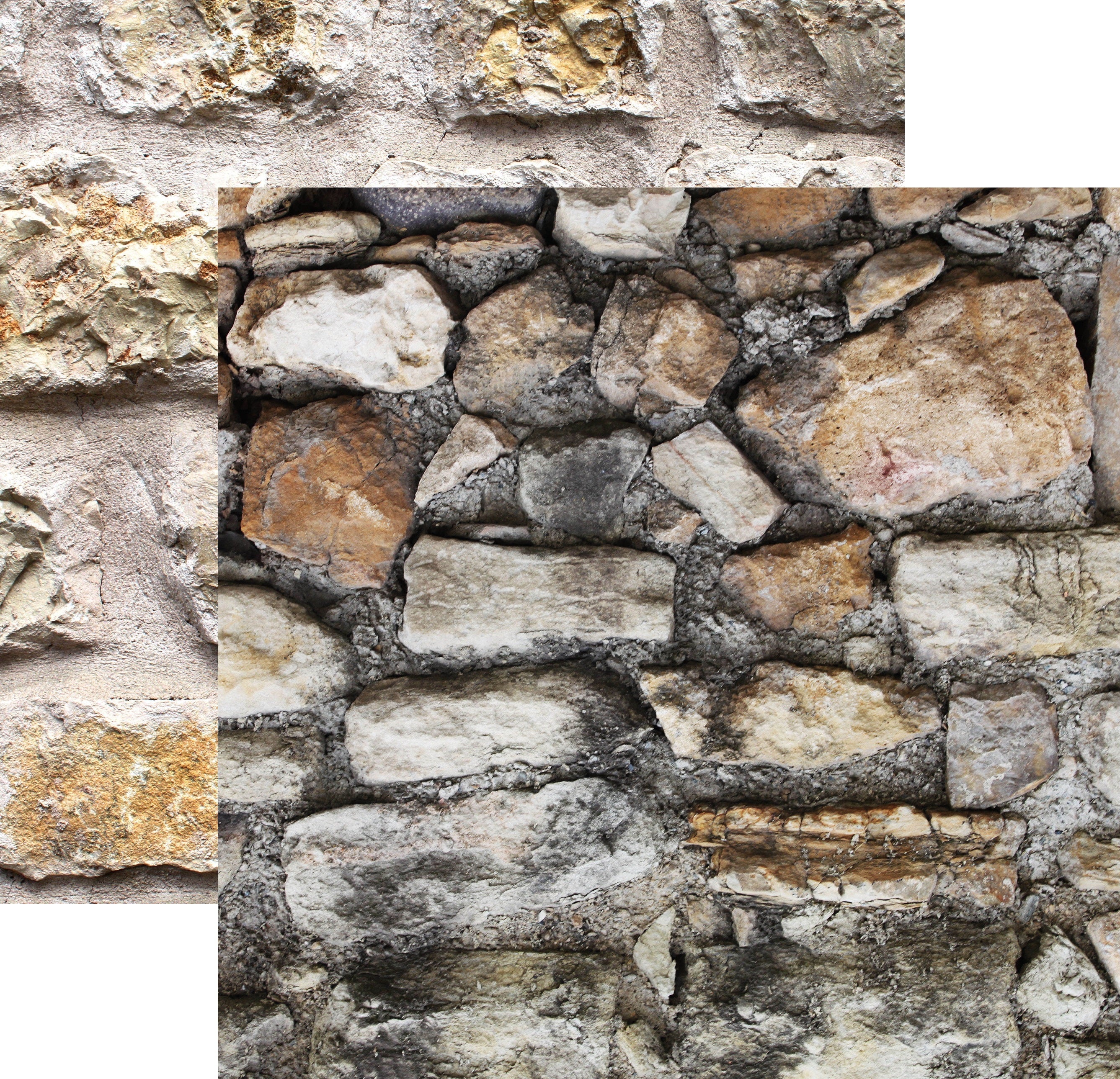 Stone Wall Background Double Sided 12x12 Papers - Style 1 – Country ...